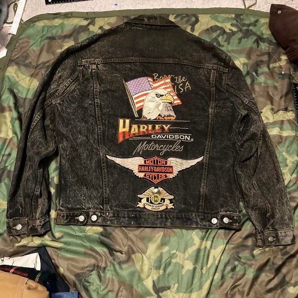 Harley-Davidson | Jackets & Coats | Harley Davidson Faded Eagle Patch ...